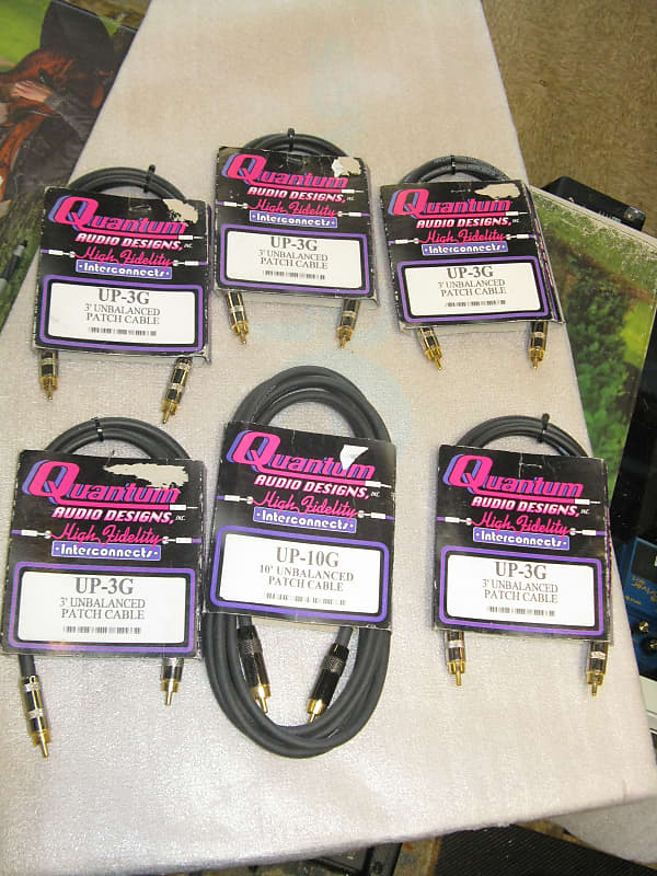 Quantum UP-Gold Connector RCA to RCA - 6 cables for one price | Reverb