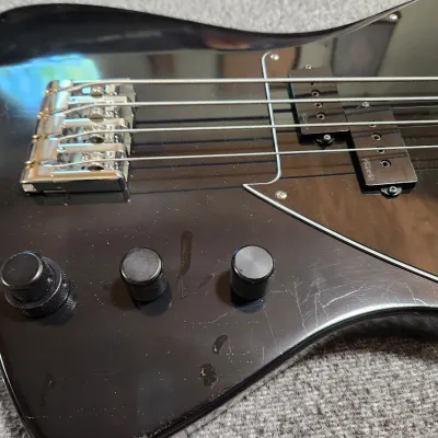 C Stroh Custom Handbuilt "P-bird" Style Bass 2022 Nitro Black | Reverb