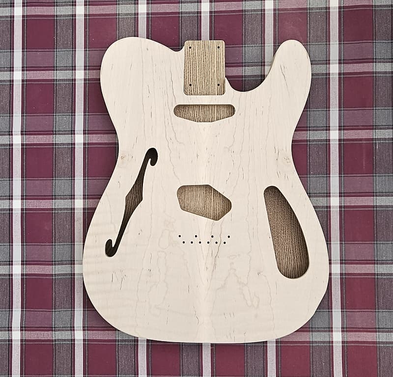 Woodtech Routing - Catalpa/Maple Telecaster Thinline Body - | Reverb