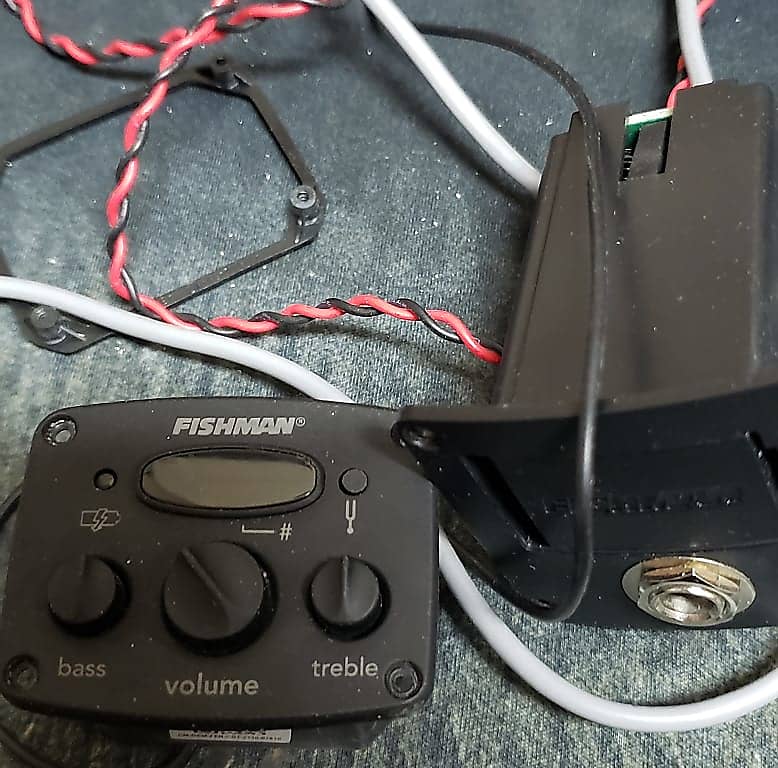 Fishman on board pickup 2023 - Black from a Fender CD60SCE | Reverb
