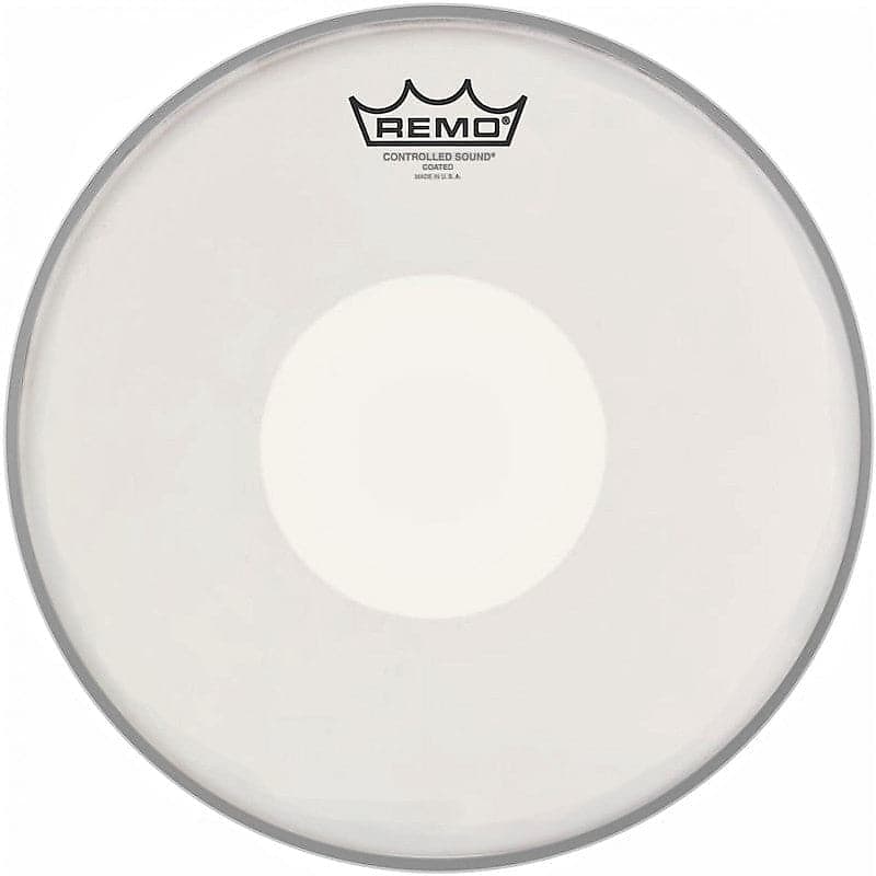 Remo Coated Controlled Sound 14" Drum Head w/White Dot On | Reverb