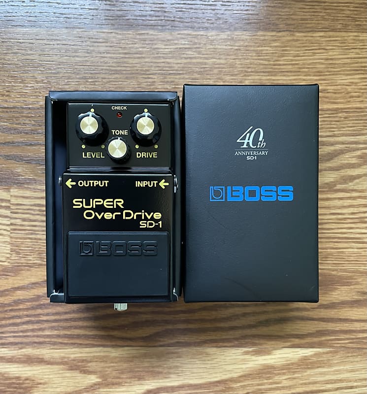 BOSS Super Overdrive SD-1-4A 40th Anniversary Black | Reverb
