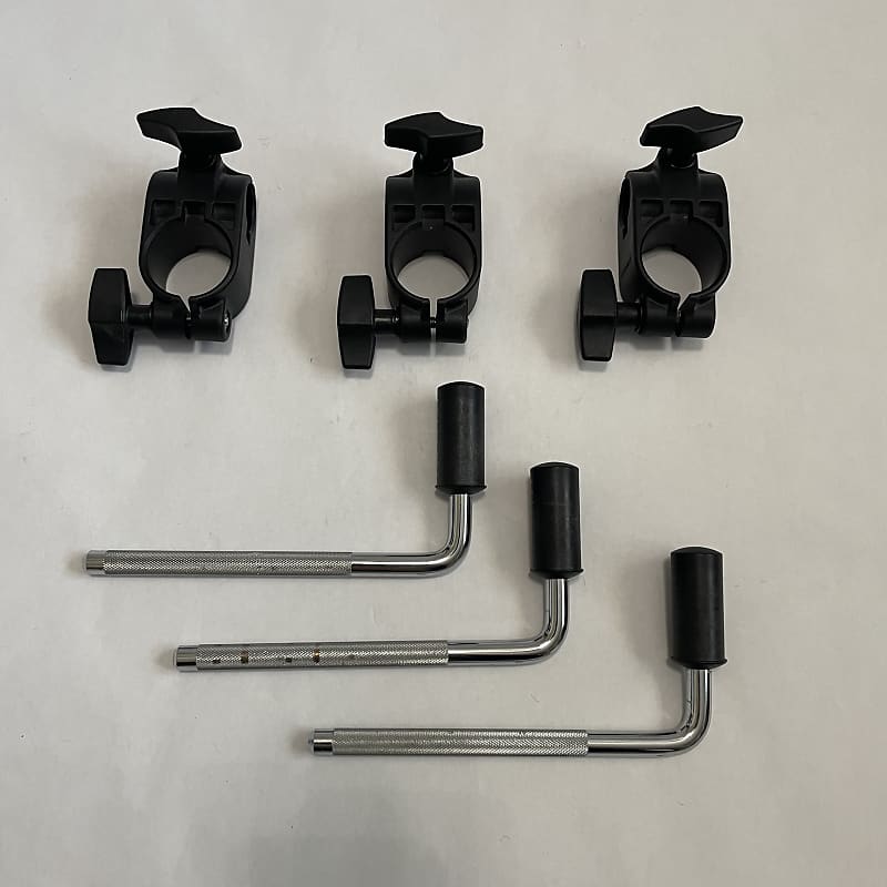 (3) Roland Drums MDH-6U Clamps & L Arms | Reverb