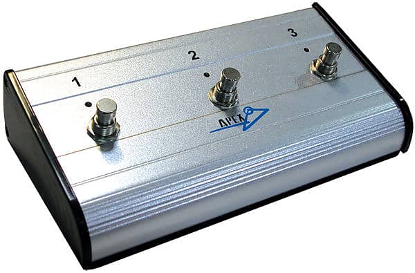Apex AFS3 Triple On/Off Footswitch W/Led’s – Metal Box – | Reverb