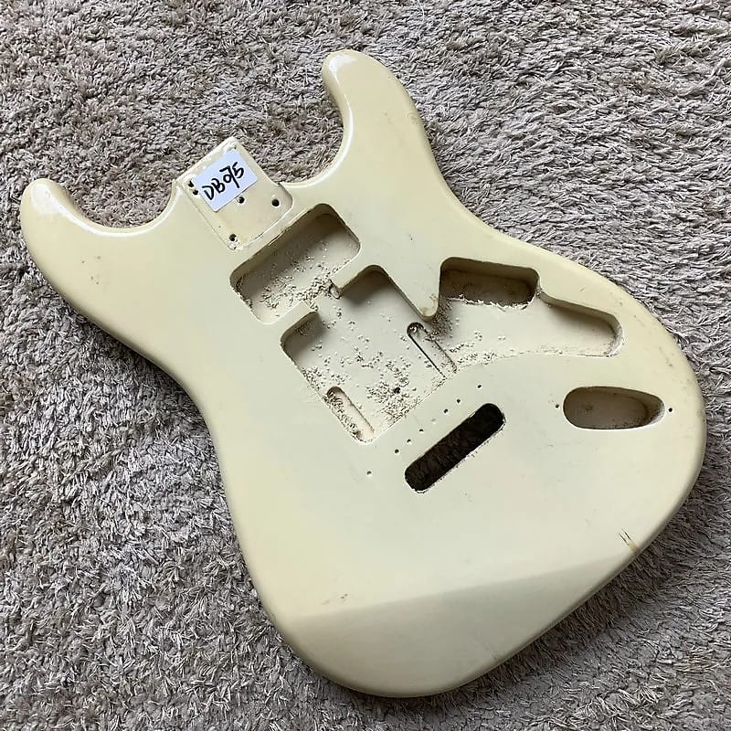 Cream Basswood Stratocaster Strat Style Guitar Body | Reverb