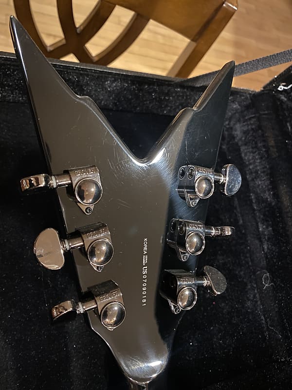 Dean Dime Razorback V 2007 Black / Yellow | Reverb