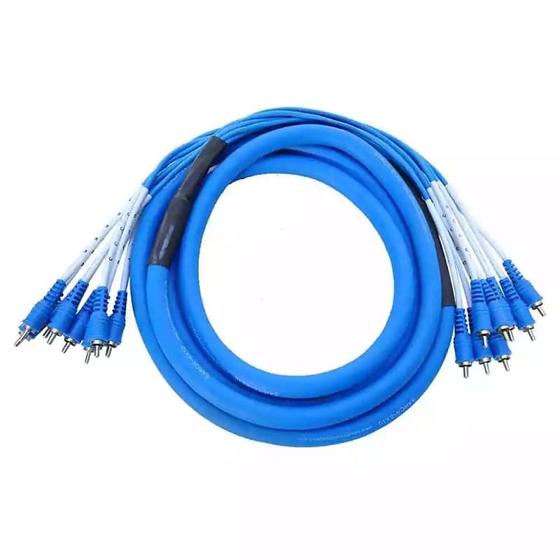 8 Channel 10 Foot Rca Audio Snake Cable 10' Pa Dj Cord | Reverb