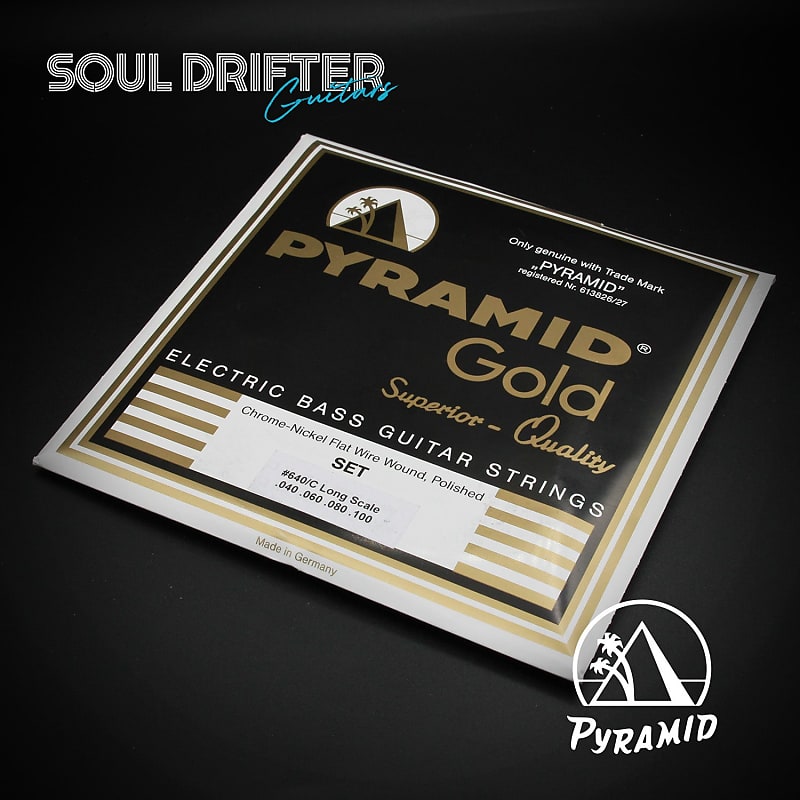 Pyramid Chrome-Nickel Flatwound Electric Bass Guitar Strings | Reverb