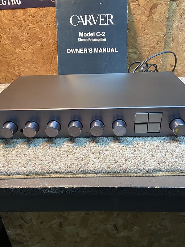 Carver C-2 stereo preamp 1985 Grey | Reverb