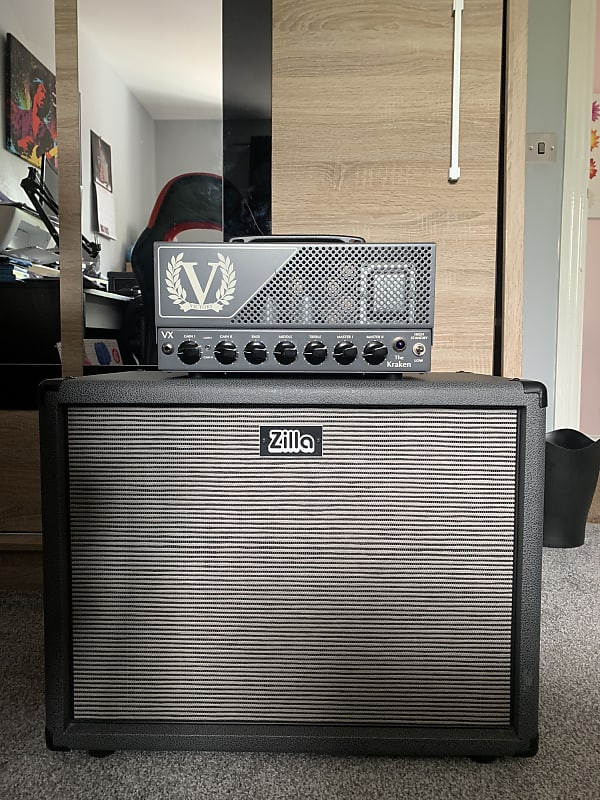 Zilla cab Fat baby 1x12 Celestion creamback Grey tolex | Reverb UK