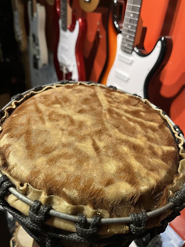 Djembe Handmade djembe from Ghana West Africa Wood and animal | Reverb