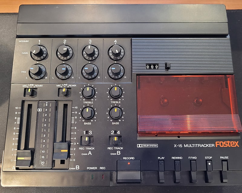 Fostex X-15 Multitracker Mid 80s Black | Reverb Canada