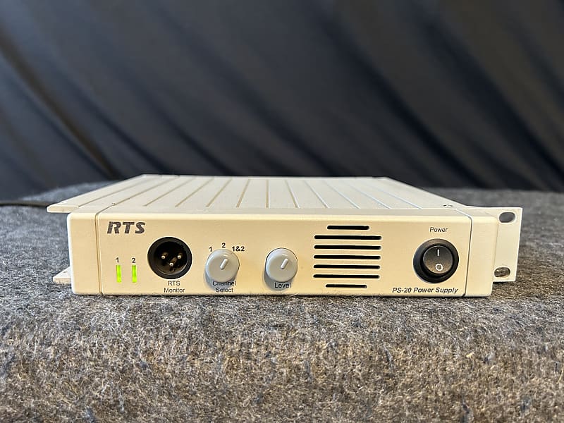 RTS Telex PS-20 Two-Wire Intercom Power Supply w/ Rack Mounts | Reverb