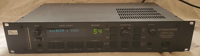 Dynacord DRP-20 1989 - Black Digital Reverb Rack Multi Effect | Reverb