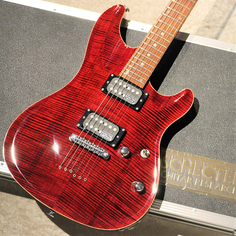 SCHECTER REXY-2-24-CTM-TOM 5A Premium Grade -Red- [Made In | Reverb UK