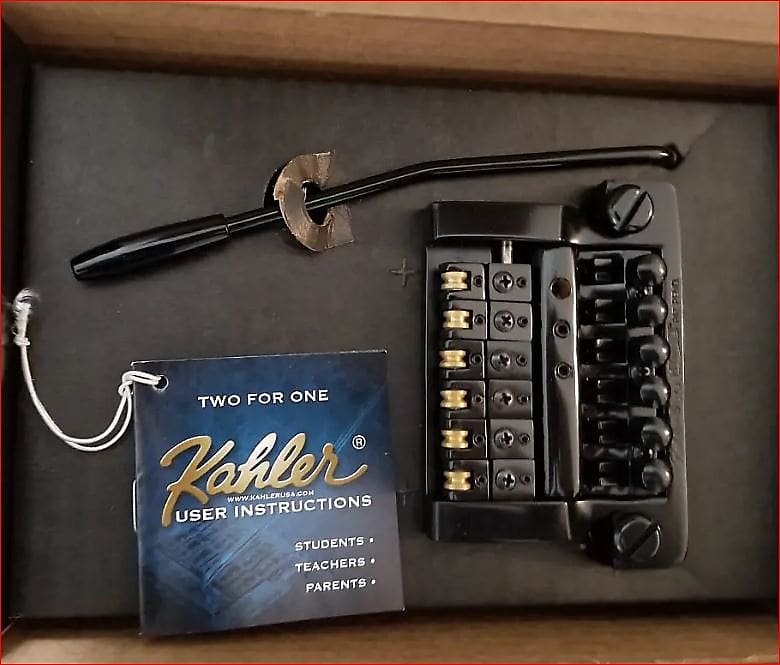 Kahler Kahler 7200 Stud Mount Hybrid Tremolo System Black | Reverb
