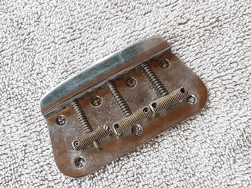 1960s vintage Fender Musicmaster Duo Sonic guitar bridge | Reverb