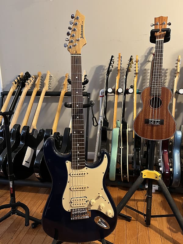 Johnson Strat Copy Trans Blue | Reverb