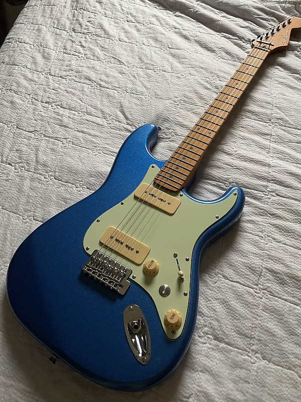 CUSTOM PARTSCASTER LAKE PLACID BLUE | Reverb