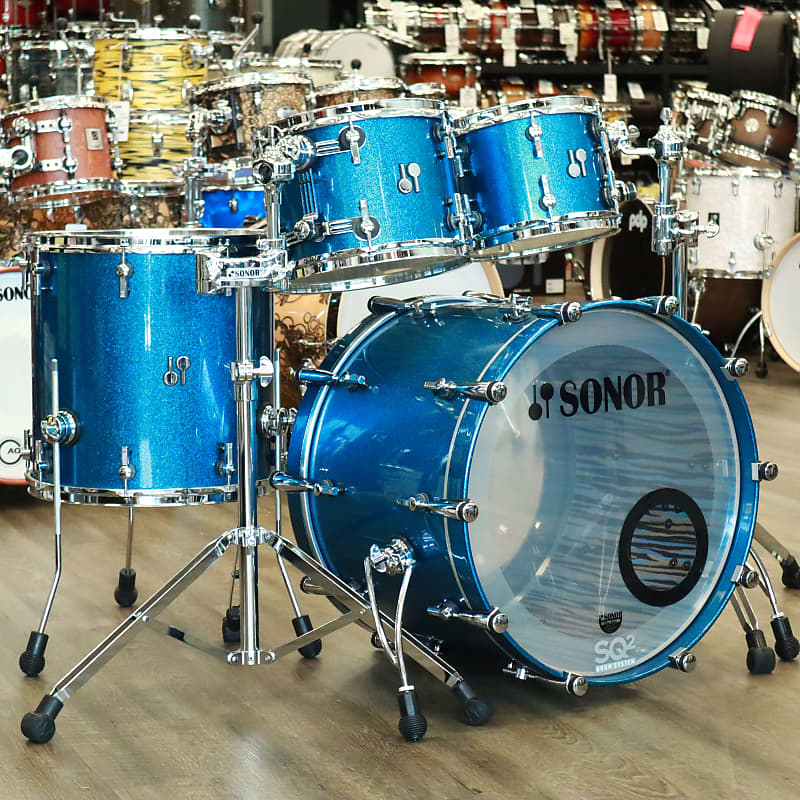 Sonor SQ2 4-Piece Shell Pack 10/12/16/22 (Blue Sparkle | Reverb