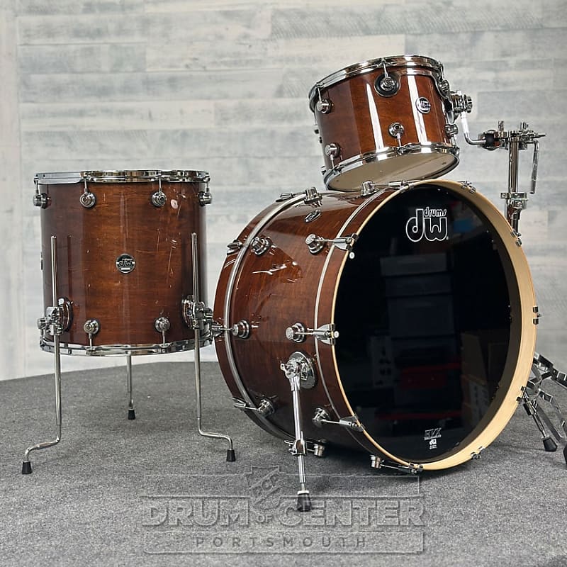 DW Performance 3pc Drum Set 24/13/16 Walnut Lacquer - DCP | Reverb