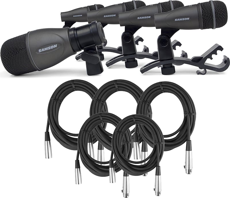 Samson DK705 Drum Mic 5-Kit: (1) Q6K kick mic (4) Q6I | Reverb
