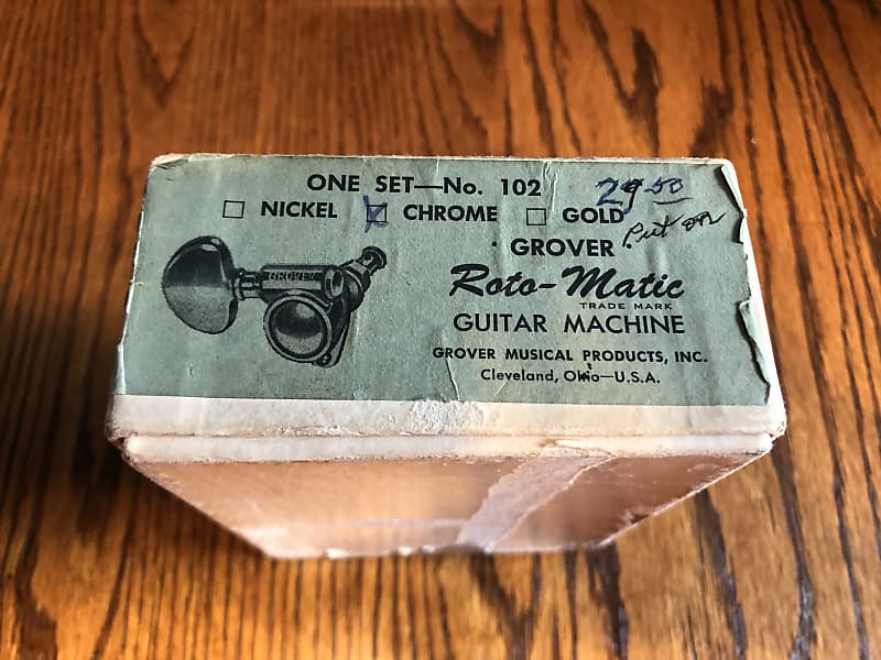 Grover Original Vintage USA Pat Pend Chrome Roto=Matic Guitar | Reverb