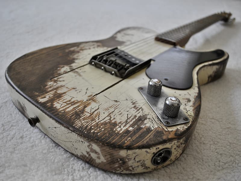 Striker Snakehead Telecaster - Olympic White - Relic | Reverb