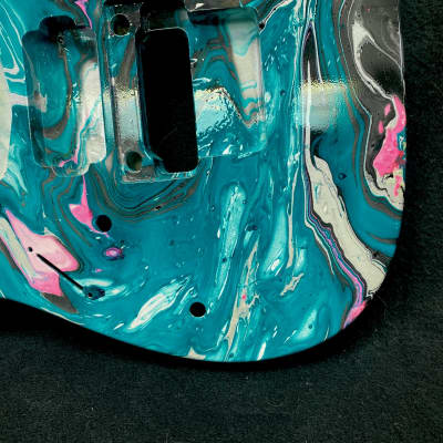 Swirled Maple LEFTY 6 string JEM style guitar body, HSH, AANJ | Reverb