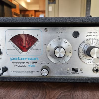Peterson Peterson Strobe Tuner Model 420 Vintage - Silver / | Reverb