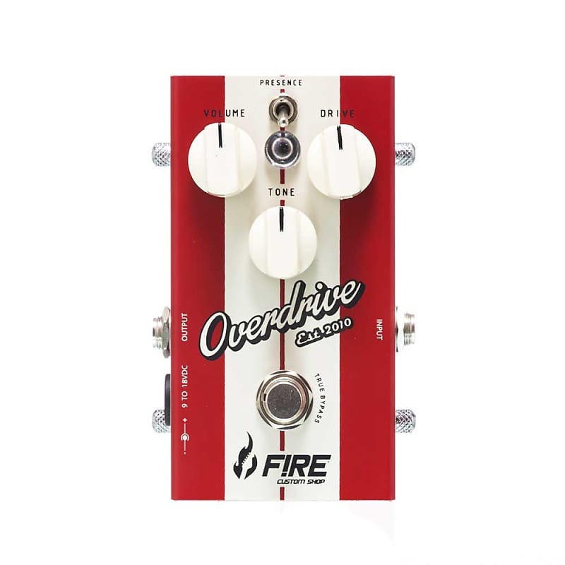Fire Custom PEDAL FIRE Overdrive 2019 Red & White | Reverb