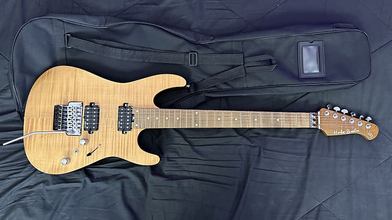 Harley Benton Fusion II - Natural Flame - Roasted Maple - | Reverb