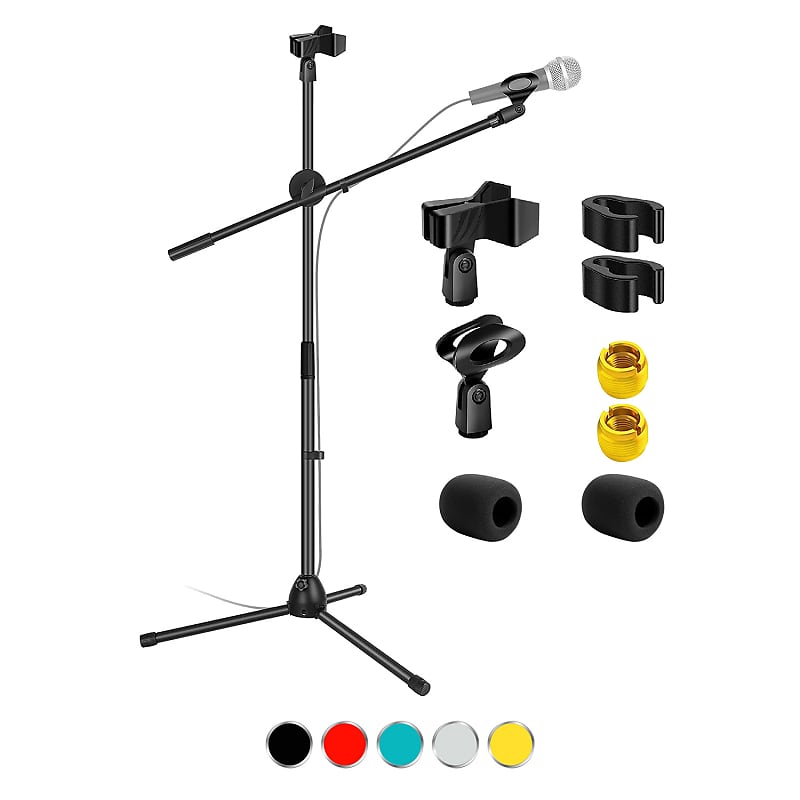 5 Core 360° Double Mic Stand Height Adjustable 31 to 59 | Reverb UK