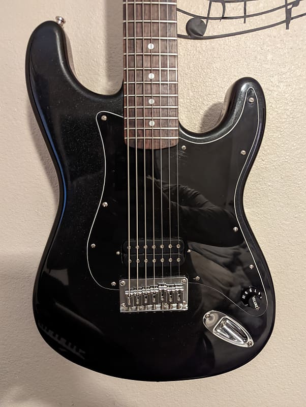 Squier Standard Single Pickup Modded 7-String | Reverb