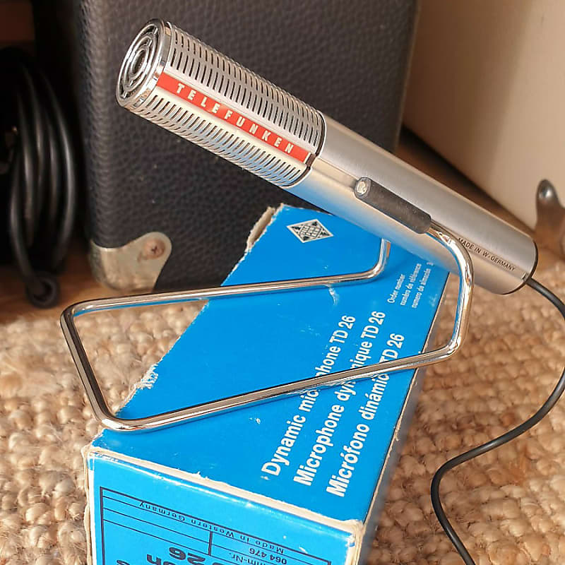 1968 Telefunken Td26 HyperCardioid Dynamic Microphone (Neuman | Reverb