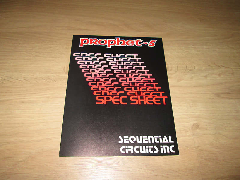 Sequential Circuits Prophet-5 Catalog-70's-Original | Reverb UK