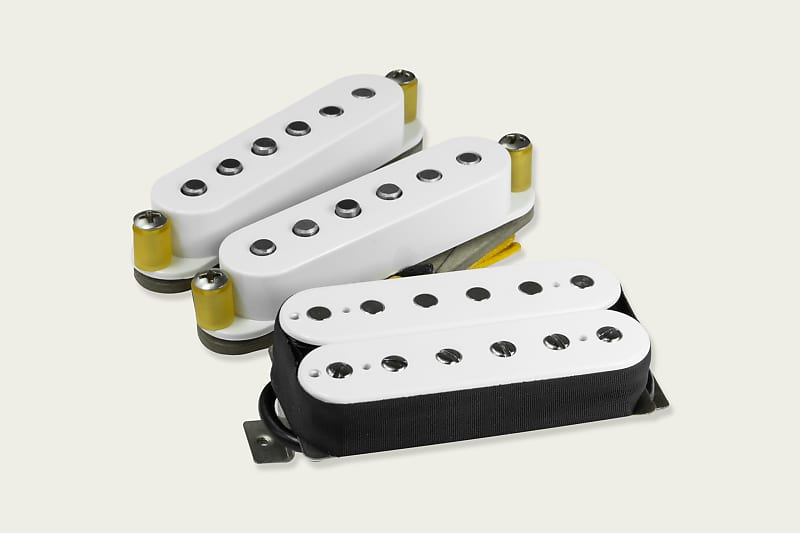 Tonerider Alnico II HSS Stratocaster Pickups set - white | Reverb