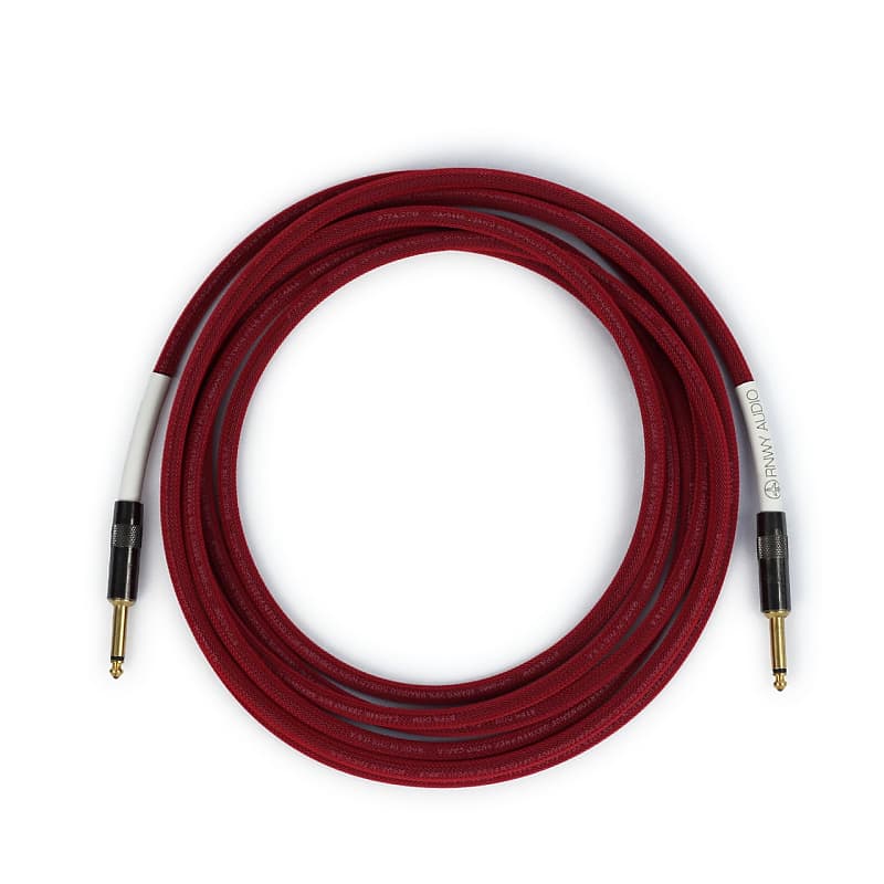 Runway Audio Instrument - Red Cable - Guitar, Bass 10 Ft, | Reverb
