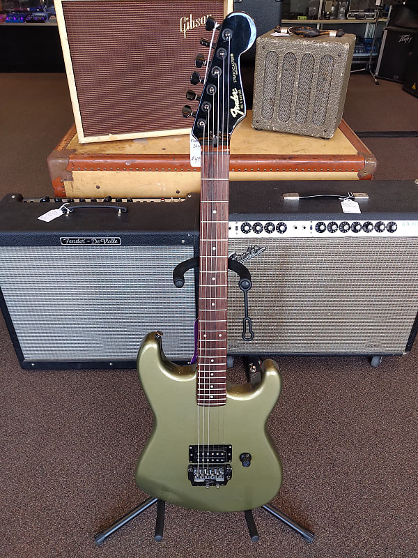 Fender Contemporary strat 80's - Metallic olive | Reverb