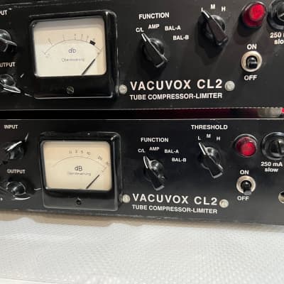 Rare Vacuvox CL2 Tuber Compressor / Limiter Pair | Reverb