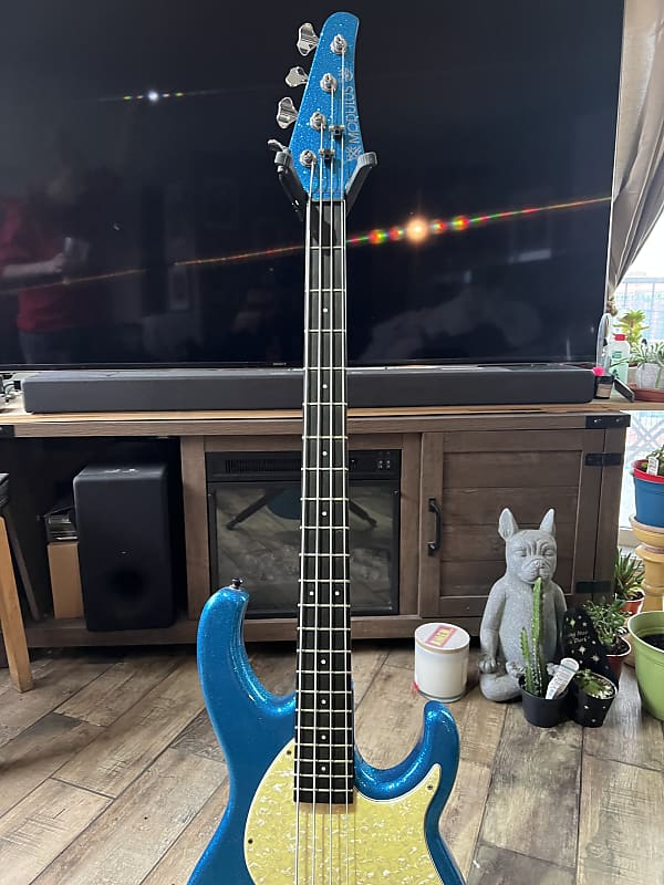 'RARE' Modulus Original Flea Bass 1997 - Blue Sparkle | Reverb