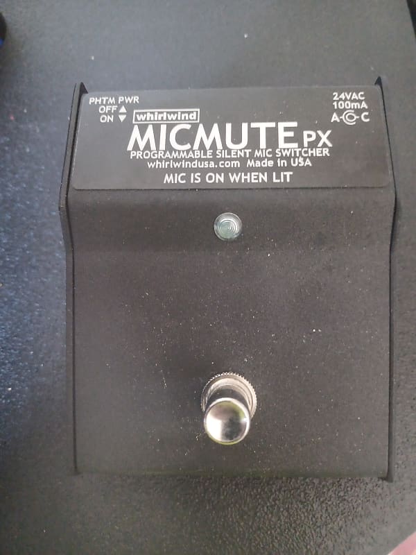Whirlwind Mic Mute PX Active Programmable Microphone Pedal w/ | Reverb
