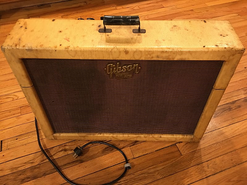 ULTRA RARE 1959 Gibson GA-200 Tweed Era Amp Fender Tweed Twin | Reverb