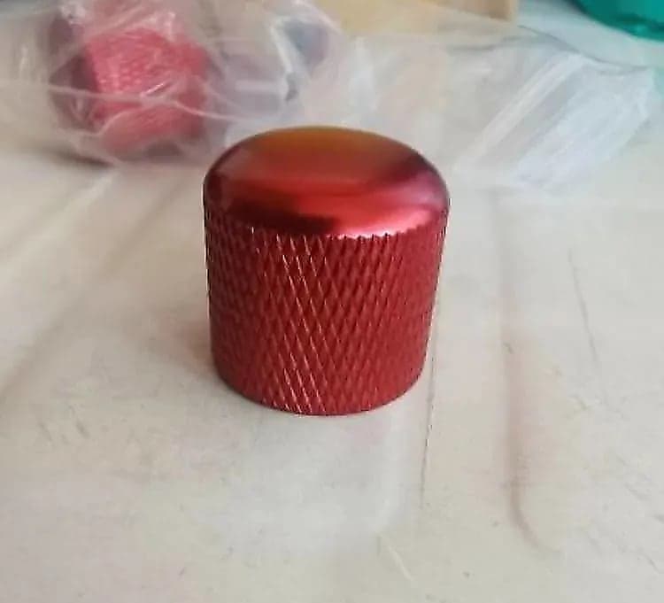Red 3 Piece Guitar Bass Knobs | Reverb