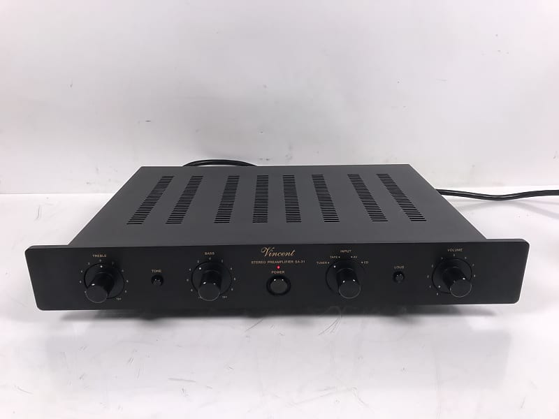 Vincent Audio SA 31 Stereo Preamplifier (Black) | Reverb