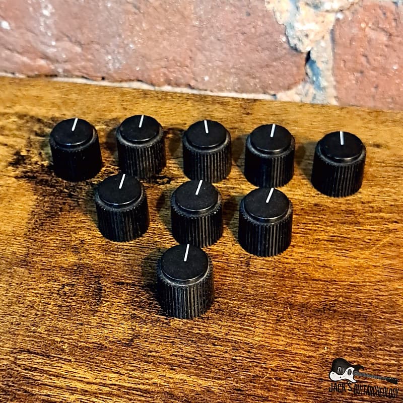 Peavey Amp Knobs - Set of 9 (2000s - Black) | Reverb
