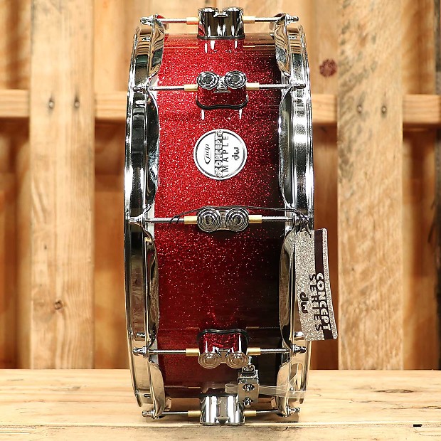 PDP Concept Maple 5-Piece Shell Kit Red to Black Sparkle Fade | Reverb