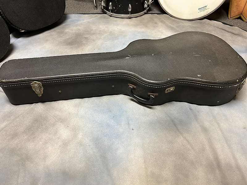 Vintage Guild Dreadnought Acoustic Guitar Hard Case Black | Reverb