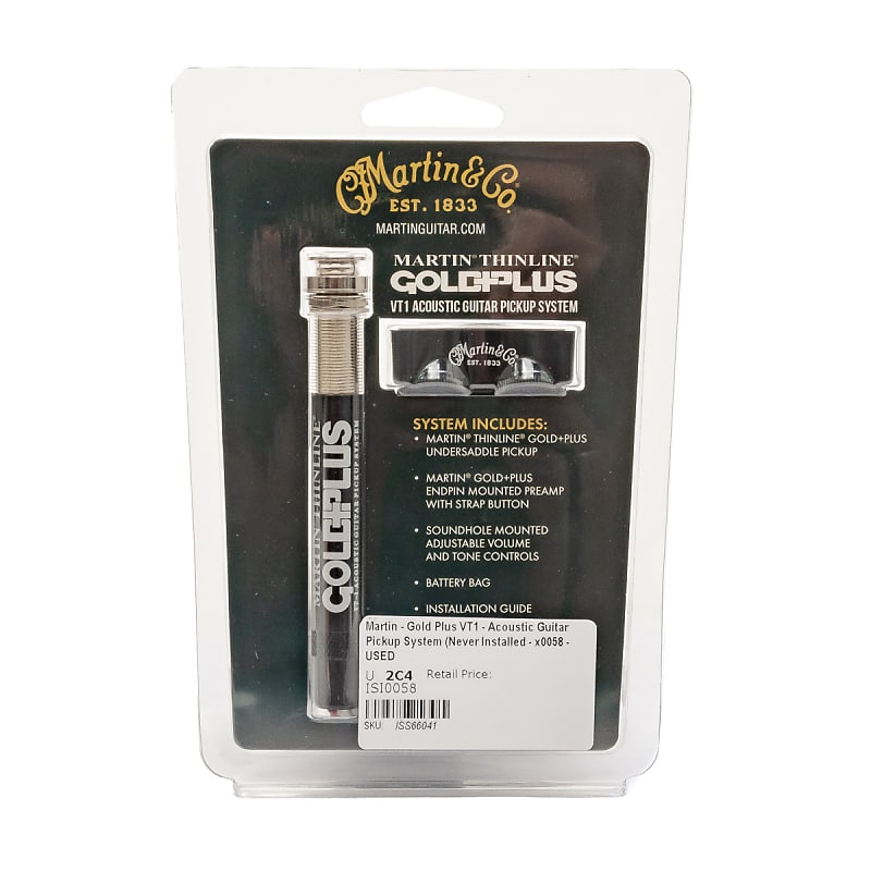 Martin - Gold Plus VT1 - Acoustic Guitar Pickup System (Never | Reverb