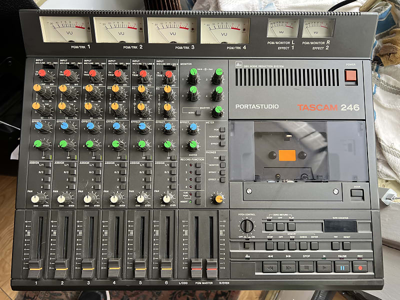 Vintage 1986 TASCAM PortaStudio 246 4-Track Cassette | Reverb